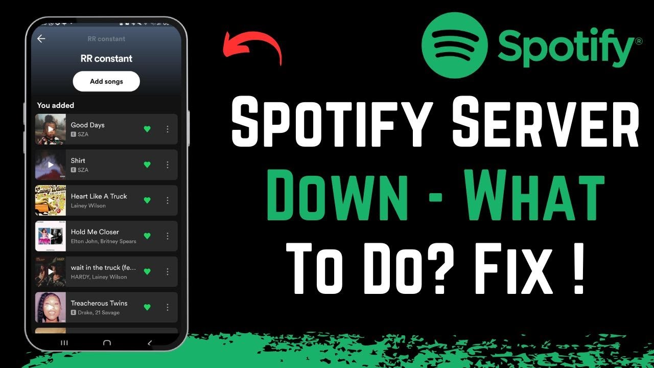 Spotify Server Down - What to Do?