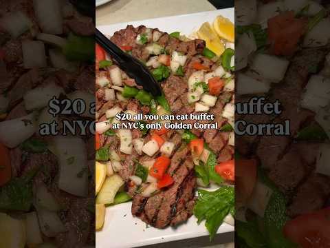 NYC’s ONLY Golden Corral! All you can eat buffet for $20 #cheapeats