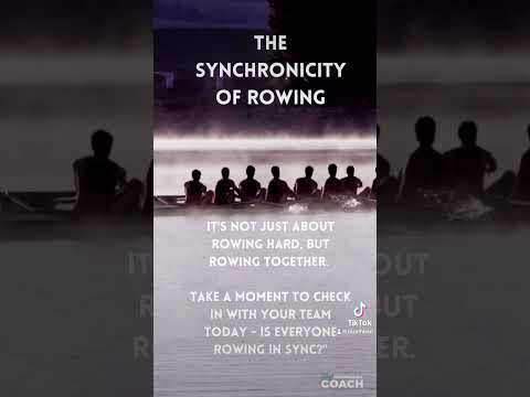 🚣♂️ In a rowing crew, perfect synchronicity propels the boat forward. #businessathlete #leadership