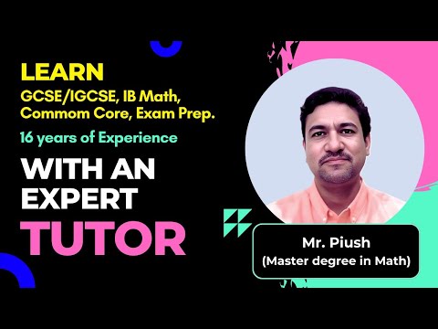 Piush S., ☑️ Certified Math Tutor with 16 years of experience for ...