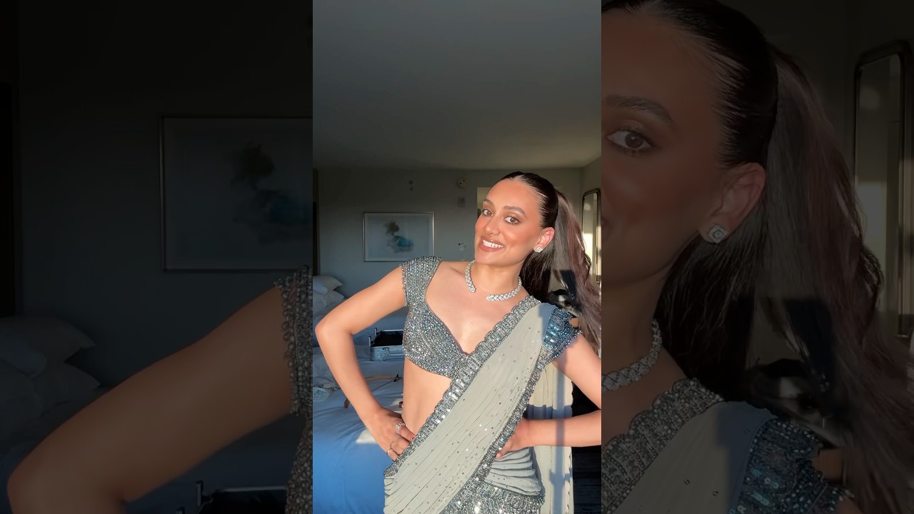 4 days 5 amazing outfits 🪩🩶!!!!!! #indianwedding #wedding #grwm #bollywood