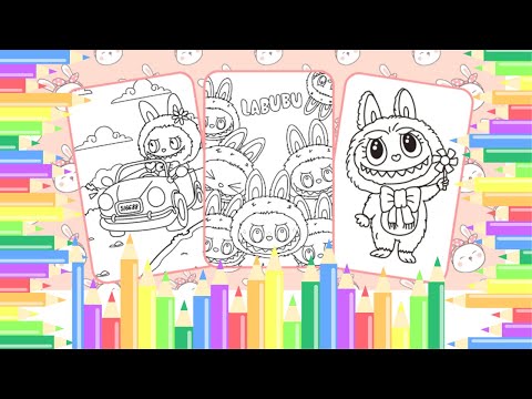 Labubu New Coloring Book/ HOW TO COLOR LABUBU