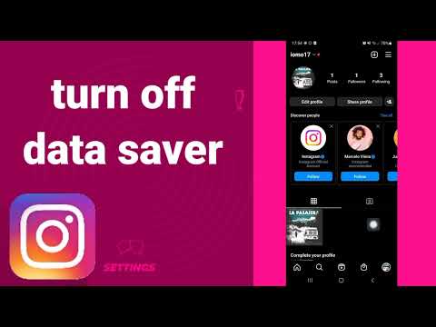 How to turn off data saver On Instagram