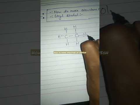 How to make structure of ethyl alcoholπ·π·π·π·π·π·(c2H5OH)......?