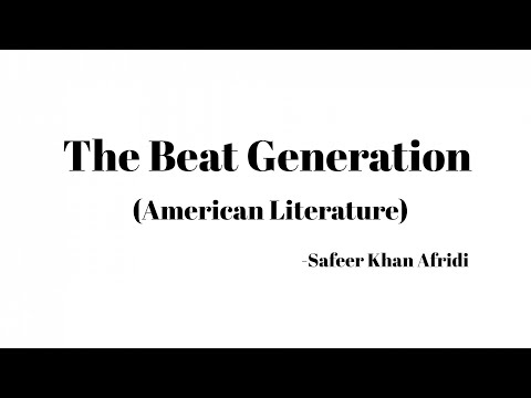 The Beat Generation (1944-1966): American Literature, in Urdu/Hindi