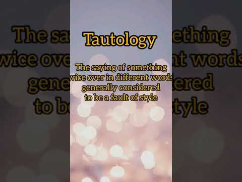 tautology|English words and meaning#shorts
