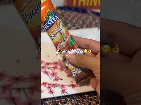 Nestea- Thai Milk Tea ☕😍 #tea #nestea #thaimilktea #snackfoodies #review #videoshorts