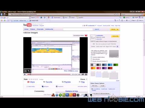 embed a youtube video in your webpage