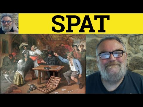 đ” 4 Meanings of Spat - Spat Examples- Spats Defined - GRE Vocabulary - Spat