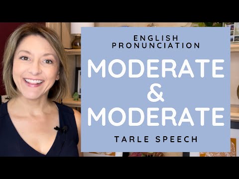 How to Pronounce MODERATE & MODERATE - American English Heteronym Pronunciation Lesson