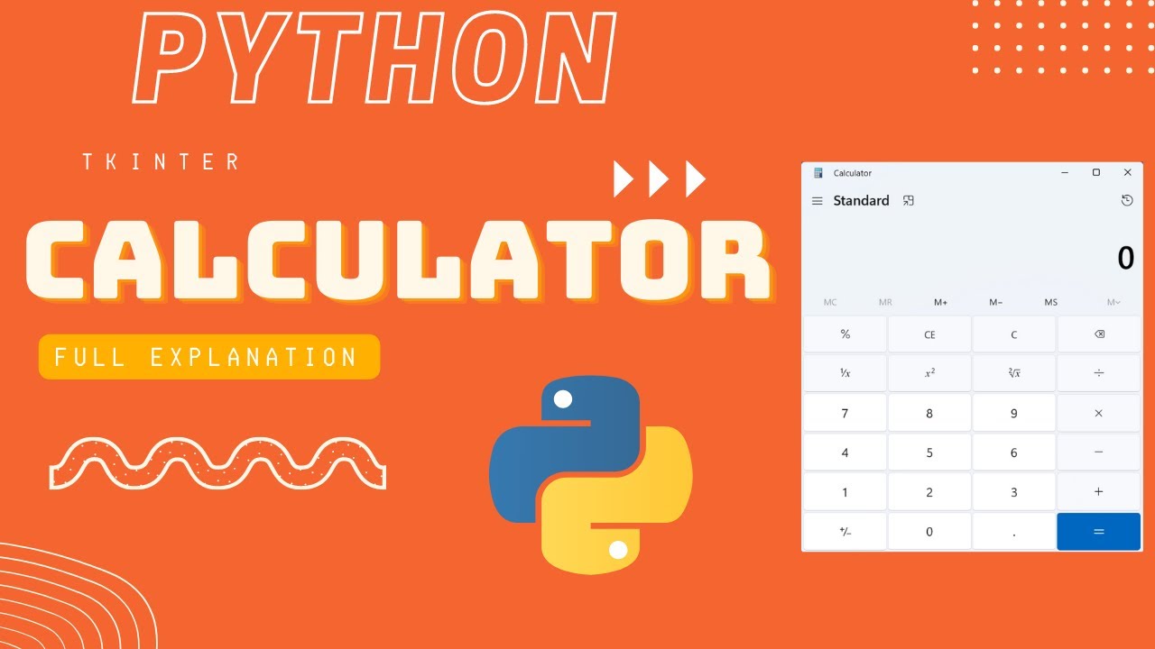 Calculator using Python Tkinter | GUI application