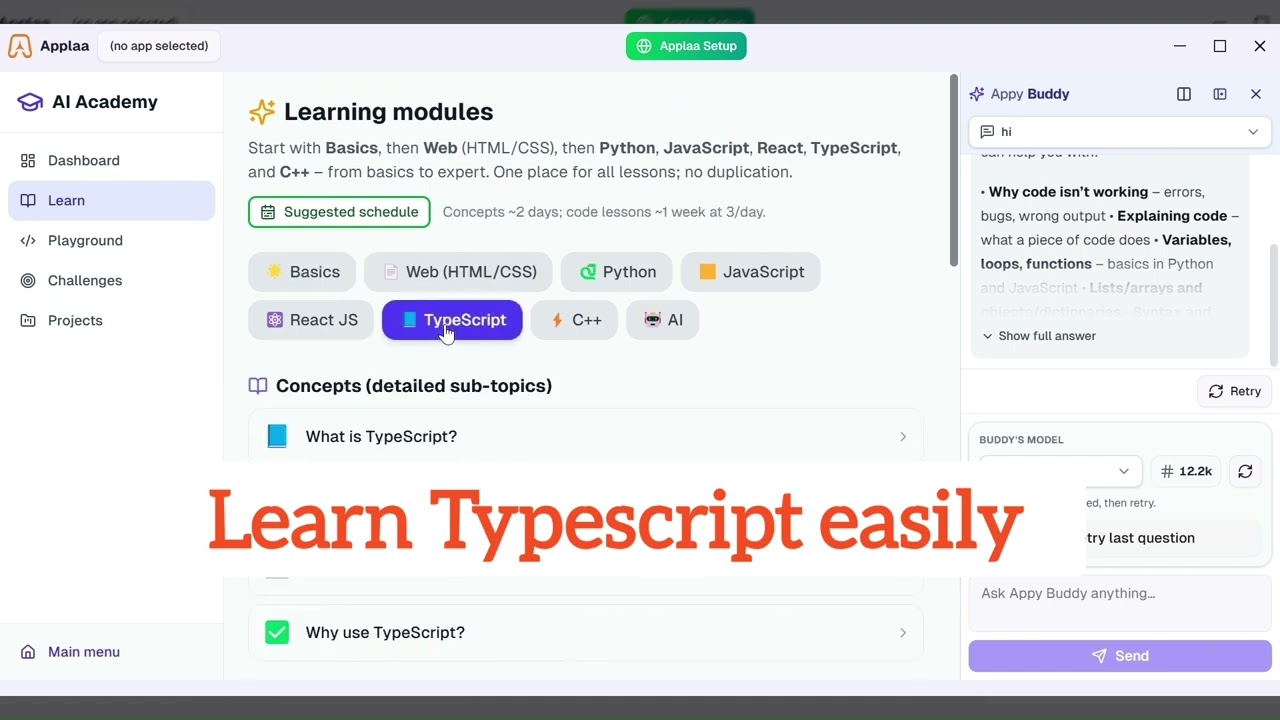 Learn how TypeScript improves code quality with strong typing . #typescript #coding #applaa