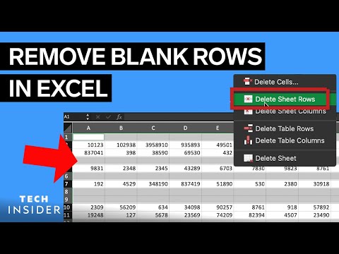 How To Remove Blank Rows In Excel
