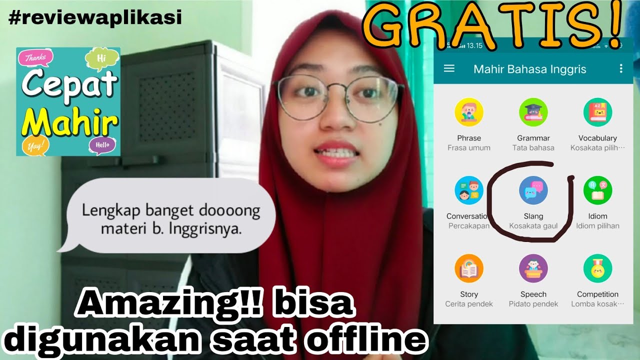 APLIKASI BELAJAR BAHASA INGGRIS GRATIS DAN OFFLINE!! MANTAP BANGET! APLIKASI MAHIR BAHASA INGGRIS