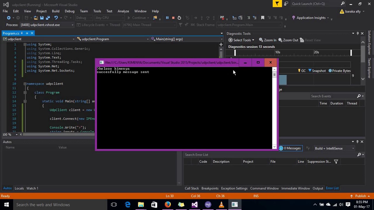 simpleUdpclient in C#