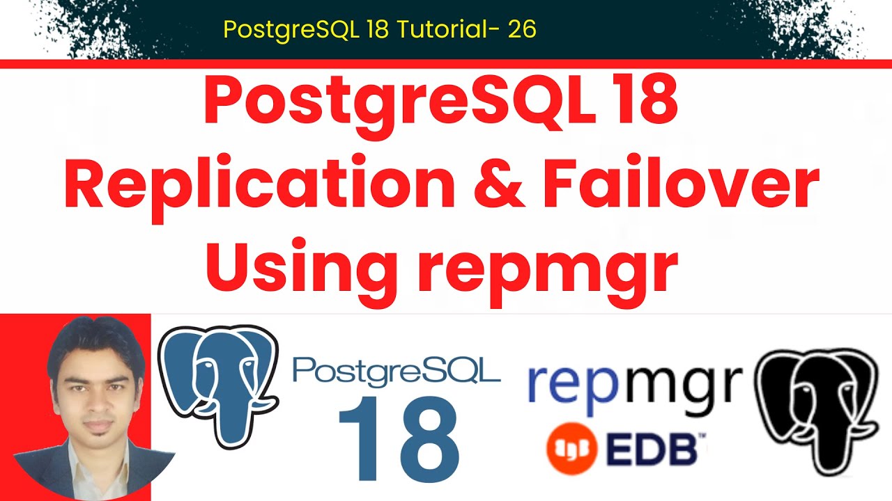 PostgreSQL 18 Replication & Failover Using repmgr |2 Node Cluster Setup on Ubuntu#PostgreSQL #repmgr