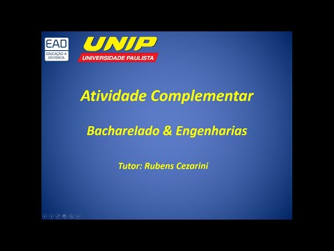 Atividades Complementares - Cursos de Bacharelado & Engenharia