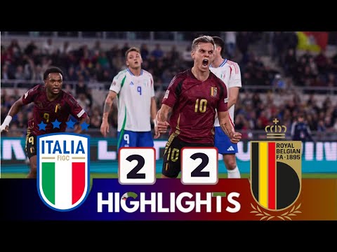 Belgium vs Italy 2-2 All Goals and Highlights | UEFA Nations League