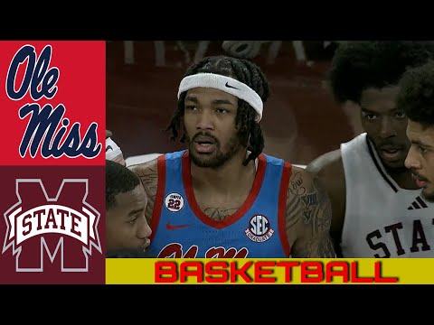 #21 OLE MISS vs #15 MISSISSIPPI STATE Basketball Game Full Highlights 2025