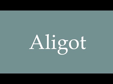 How to Pronounce ''Aligot'' Correctly in French