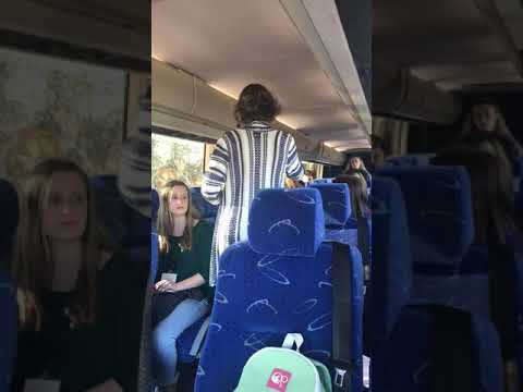 James Hubert Blake High School warming up on bus