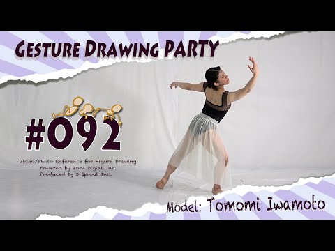 GESture DRAWing Party : #092 Tomomi Iwamoto/岩本 友美 -Video/Photo Reference for Figure Drawing-