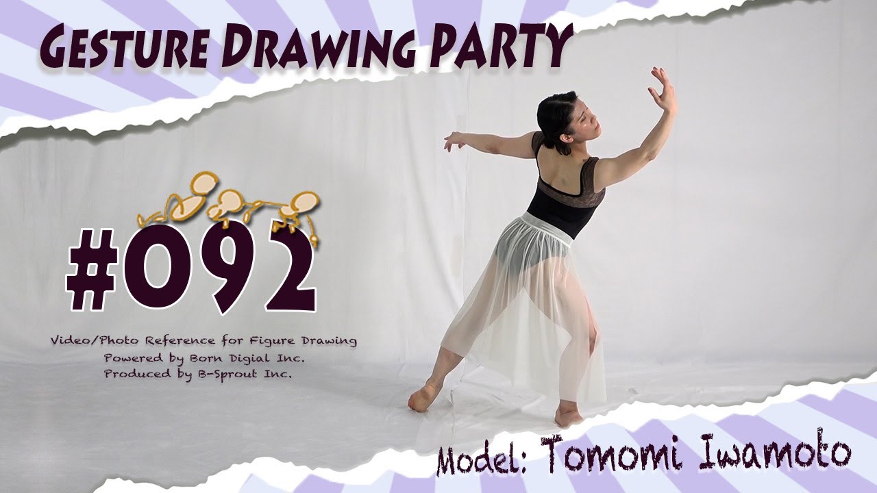 GESture DRAWing Party : #092 Tomomi Iwamoto/岩本 友美　－Video/Photo Reference for Figure Drawing－
