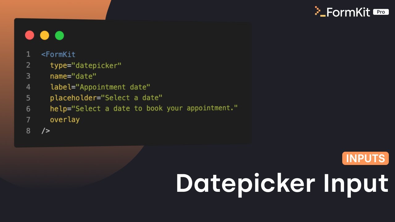 Datepicker for VueJS • FormKit Pro