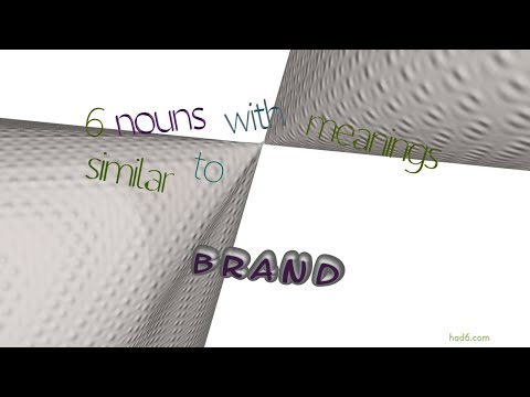 brand - 7 nouns which are synonym of brand (sentence examples)