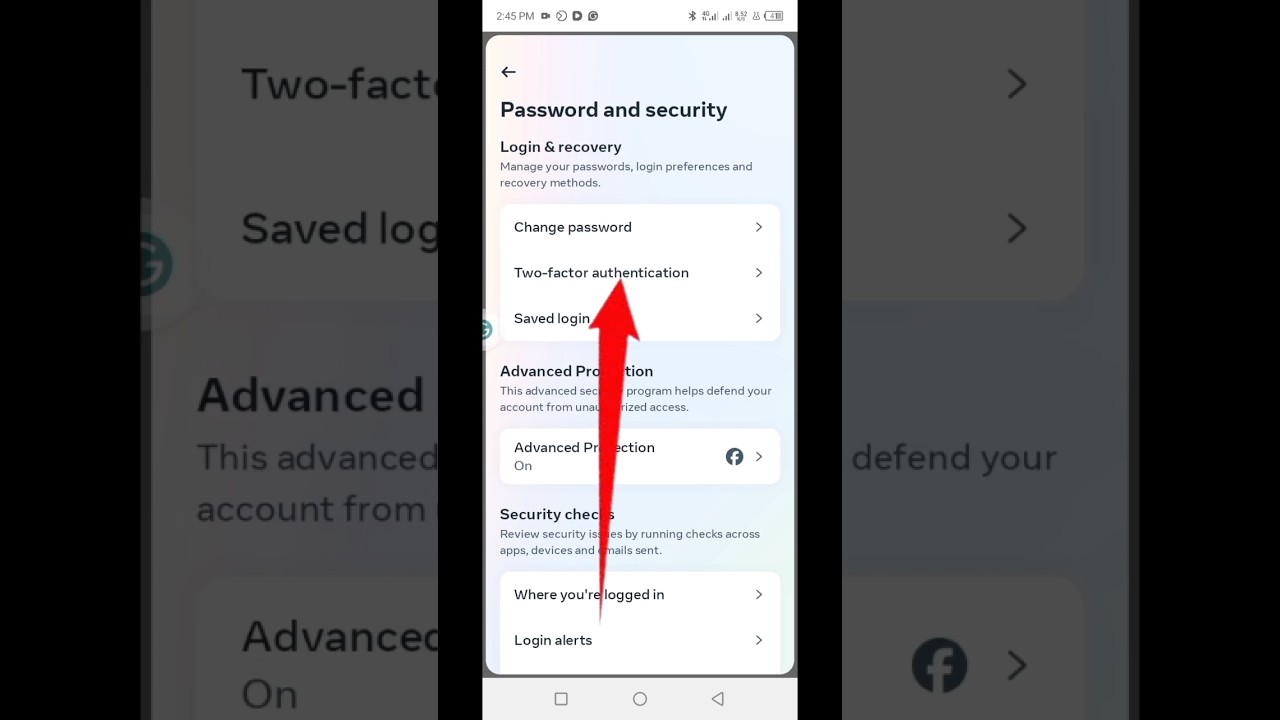 How to off two factor authentication in Facebook