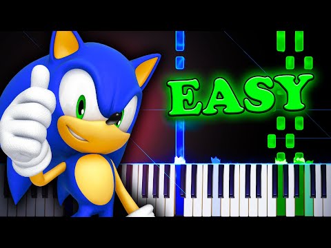 Green Hill Zone (from Sonic the Hedgehog) - EASY Piano Tutorial