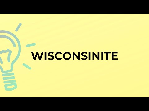 What is the meaning of the word WISCONSINITE?