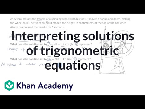 Interpreting solutions of trigonometric equations (video) | Khan Academy