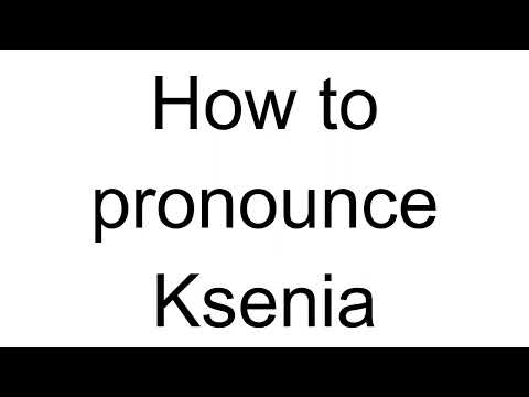 How to Pronounce Ksenia (Russian)