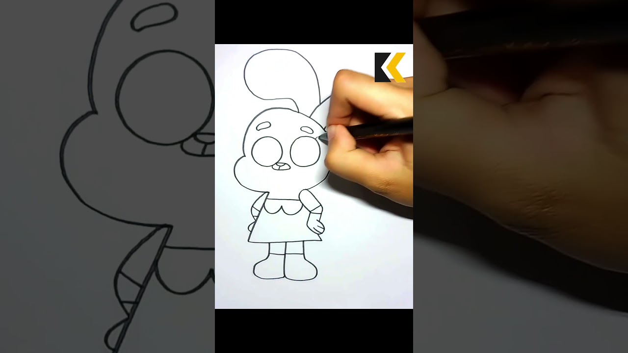 How To Draw Anais Watterson Easily #anaiswatterson #gumball #cartoon  #drawingtutorial #drawing