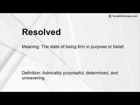 Resolved Meaning