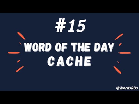 Cache - Word of the Day | #15 | Improve your English Vocabulary | Learn Vocabulary