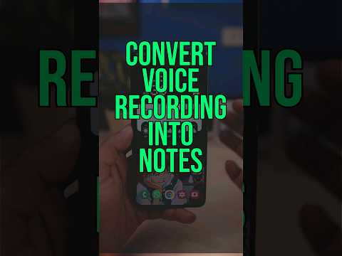 Convert Audio Recording To Text Notes on Android [ English ]
