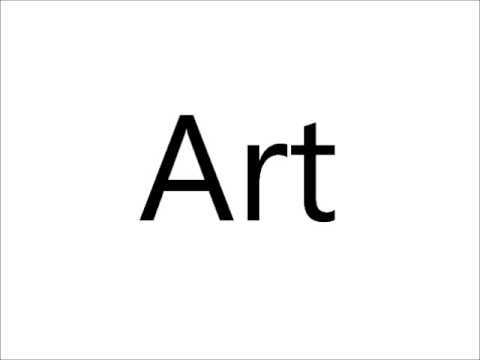 How to Pronounce Art