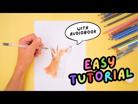 How to Draw a red fox Easy Tutorial