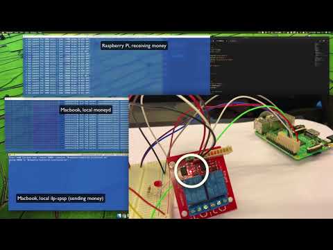 Raspberry Pi, GPIO + Relay switching based on ILP payment stream (XRP)