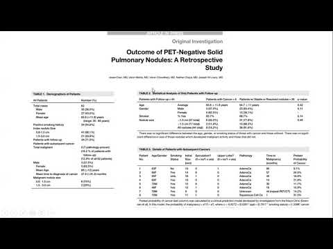 PET/CT negative pulmonary nodules