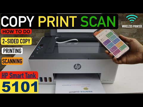 HP Smart Tank 5101 Wireless Scanning, Printing & 2-Sided Copying.