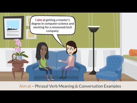 "Aim at" Phrasal Verb Meaning and Examples in English || Common English Phrasal Verbs