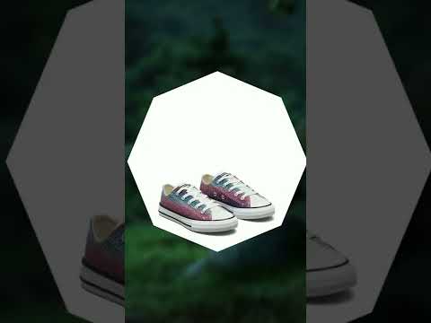 CONVERSE CHUCK TAYLOR ALL STAR GLITTER DRIP KIDS SNEAKERS - PINK #shorts