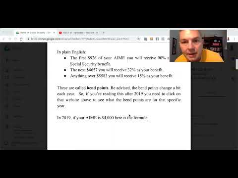 Social Security - Primary Insurance Amount (PIA) Chapter 3