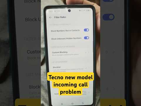 tecno new model incoming call problem short #incomingcall #shorts