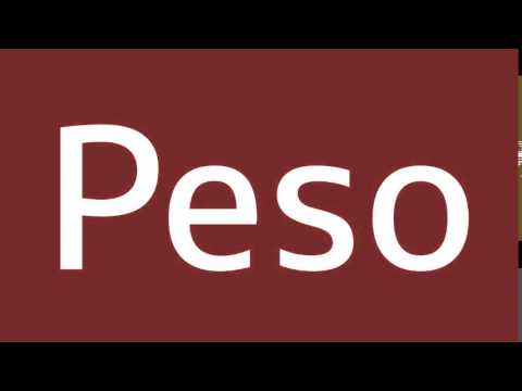 How to say Weight in Spanish