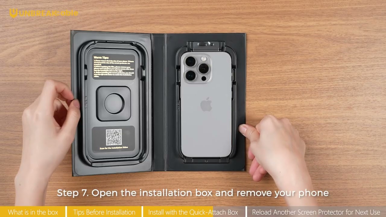 UBNU828 Screen Protector Installation Video