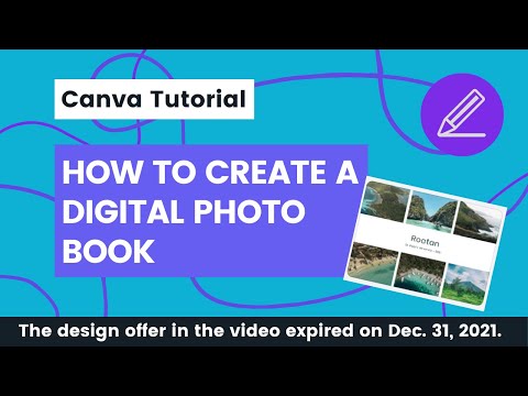 How to Create a Digital Photo Book in Canva. 📷 #Canva